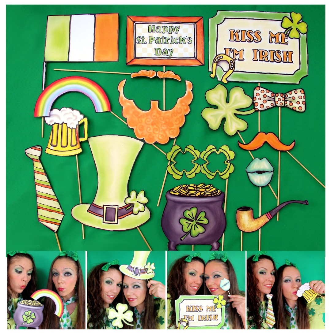 St Patrick's Day and Ireland Photo Booth Props Perfect for Celebrating ...