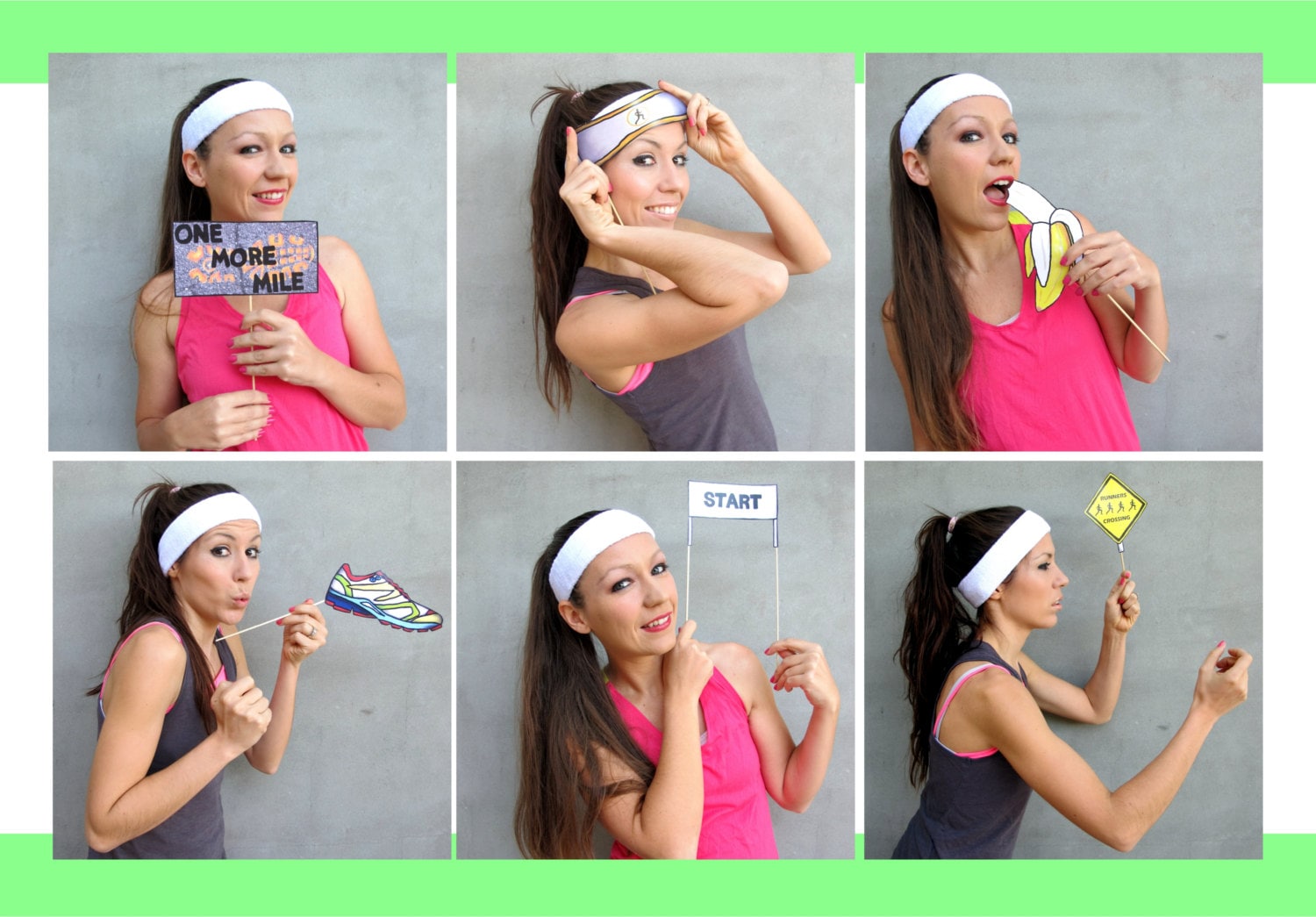 Running Race Photo Booth Props Perfect for Your Pre-run Party or After ...