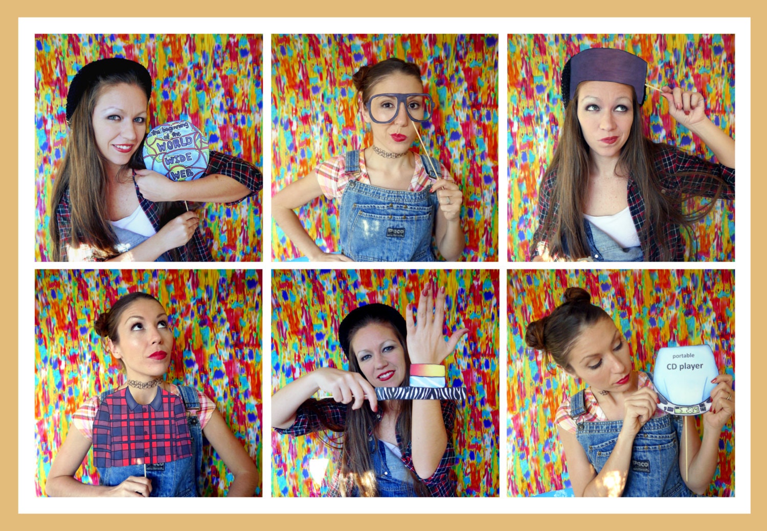 Nineties Photo Booth Props - Perfect for a Throw Back 90s Theme Party ...