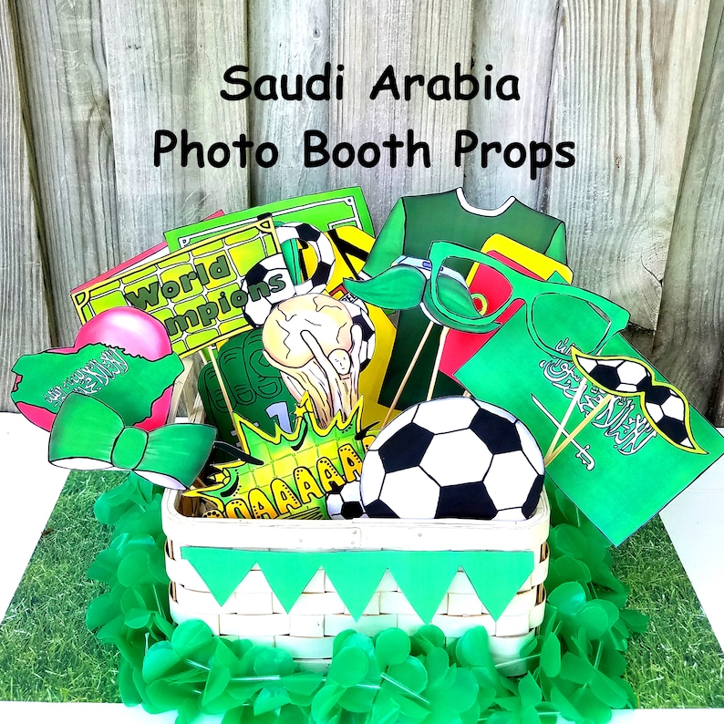 World Cup SAUDI ARABIA Soccer Photo Booth Props- the Ultimate Fan ...