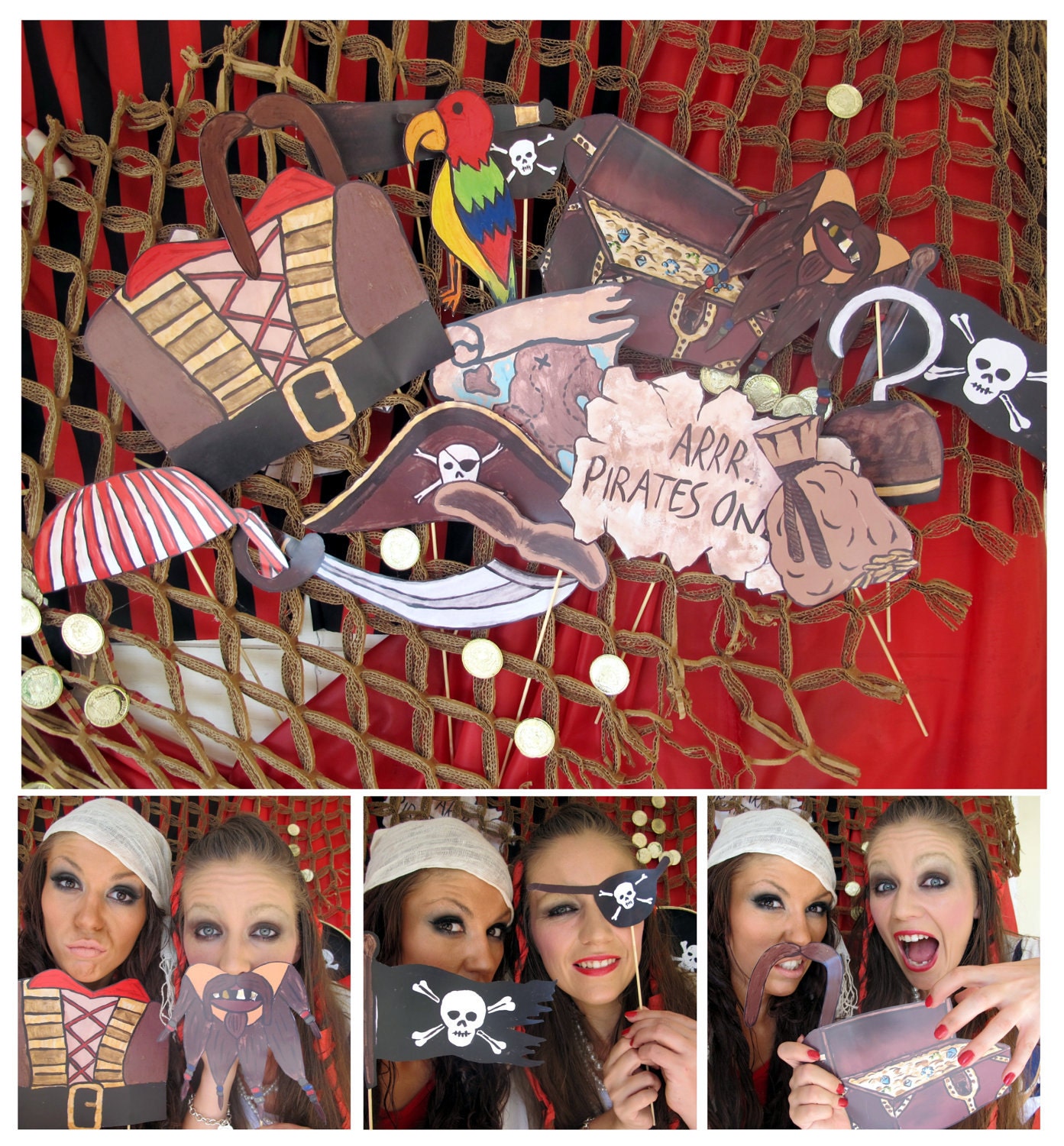 Pirates Photo Booth Props - Arrrrrrr - Perfect for a Pirate Party or ...