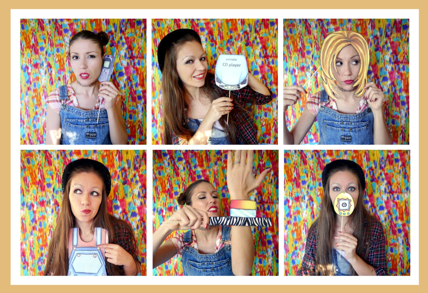 Nineties Photo Booth Props - Perfect for a Throw Back 90s Theme Party ...