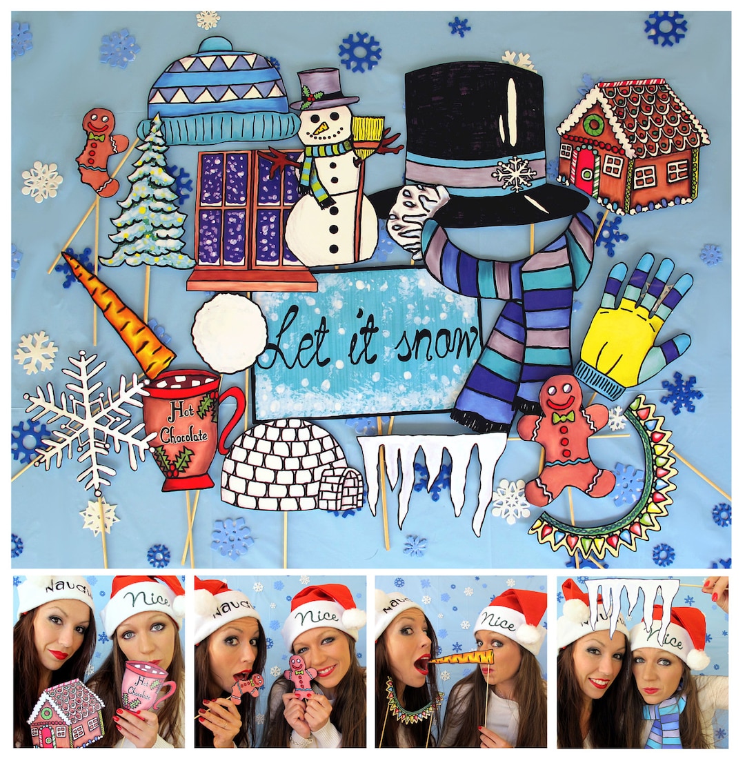 Frosty the Snowman and Other Icy Winter Christmas Photo Booth Props ...