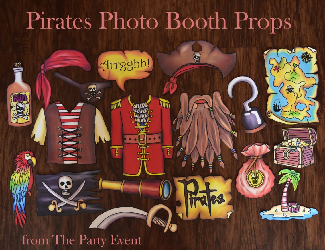 Pirate Photo Booth Props - Arrrrrrr - Perfect for a Pirate Party or ...