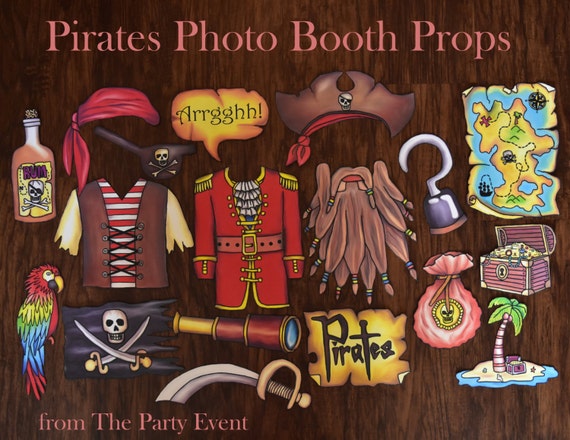 READY MADE Pirate Photo Booth Props Arrrrrrr Perfect for a | Etsy