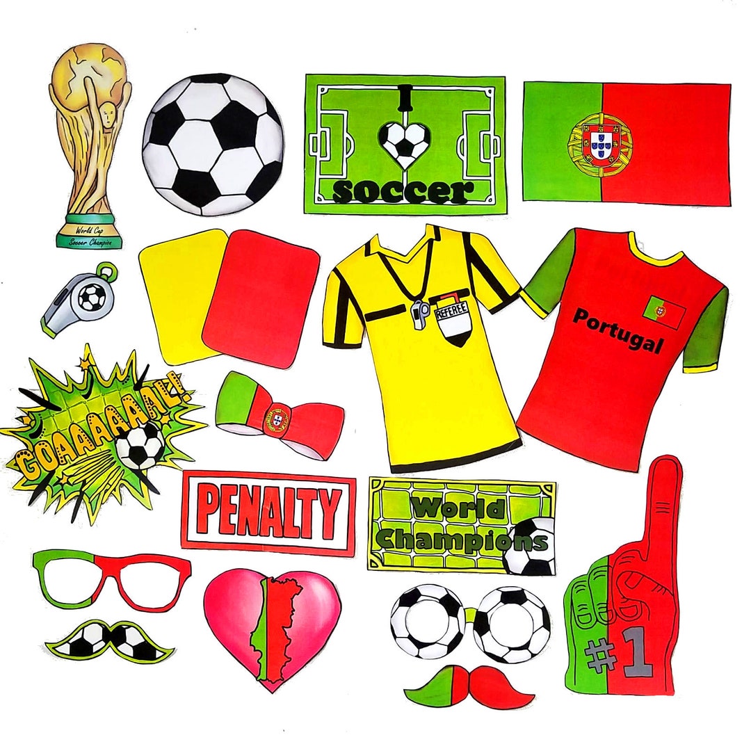 World Cup PORTUGAL Soccer Photo Booth Props - the Ultimate Fan ...