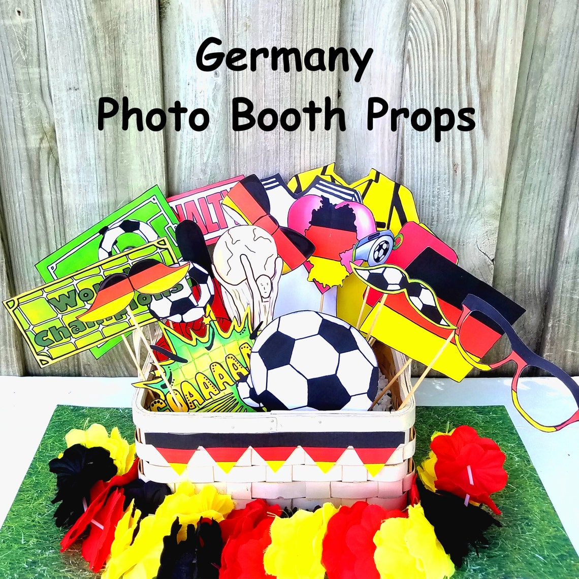 World Cup GERMANY Soccer Photo Booth Props the Ultimate Fan - Etsy