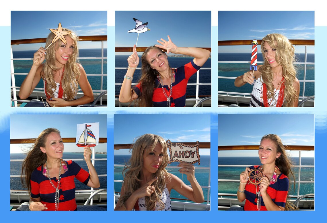 Nautical Photo Booth Props - Perfect for Sailing Away or for a Maritime ...