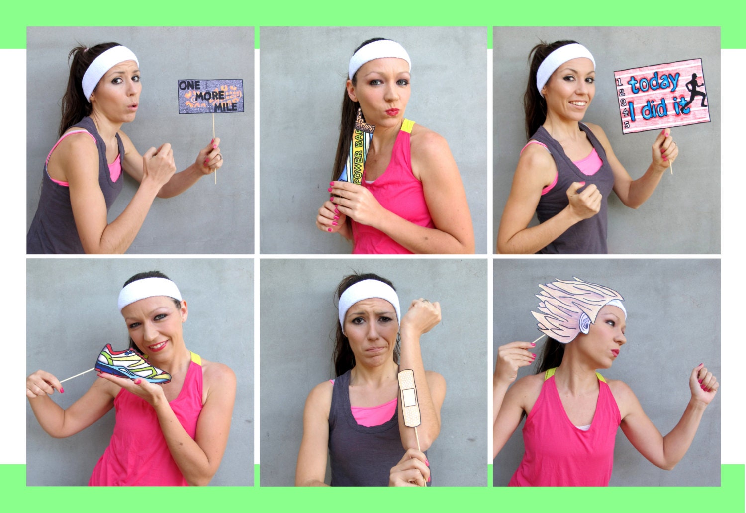 Running Race Photo Booth Props Perfect for Your Pre-run Party or After ...