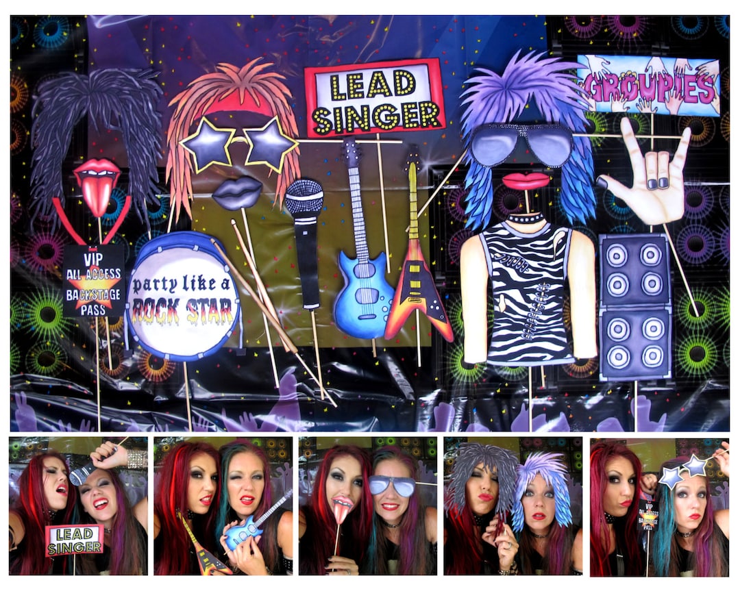 Rock Star Photo Booth Props - Perfect for Your Music Idol Legend Party ...