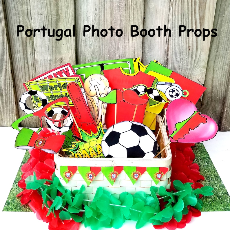 World Cup PORTUGAL Soccer Photo Booth Props - the Ultimate Fan ...