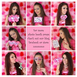Valentine's Day Heart Photo Booth Props - All About Love - All About ...
