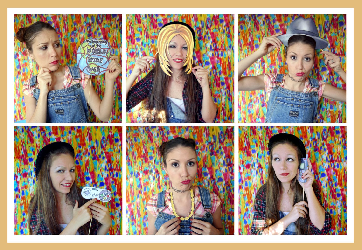 Nineties Photo Booth Props - Perfect for a Throw Back 90s Theme Party ...