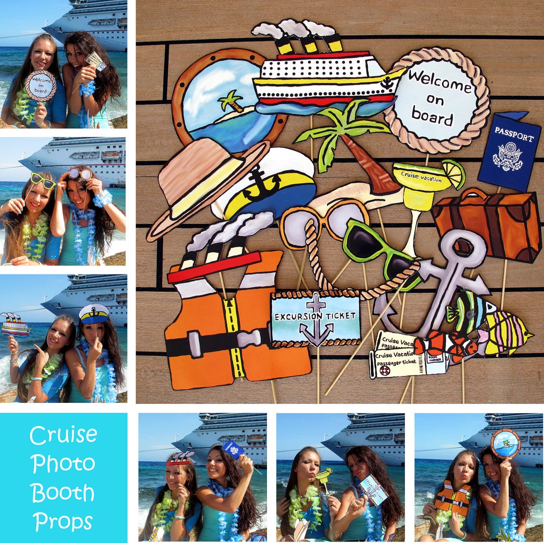 Cruise Photo Booth Props - Perfect to Celebrate a Vacation or a ...