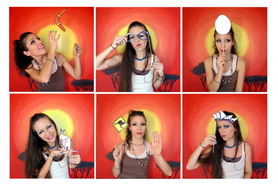 Australia Phot Booth Props Perfect for the Party Down Under, Your ...