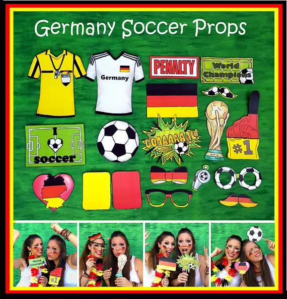 World Cup GERMANY Soccer Photo Booth Props - the Ultimate Fan Accessory ...