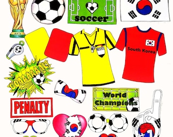 World Cup AUSTRALIA Soccer Photo Booth Props the Ultimate - Etsy