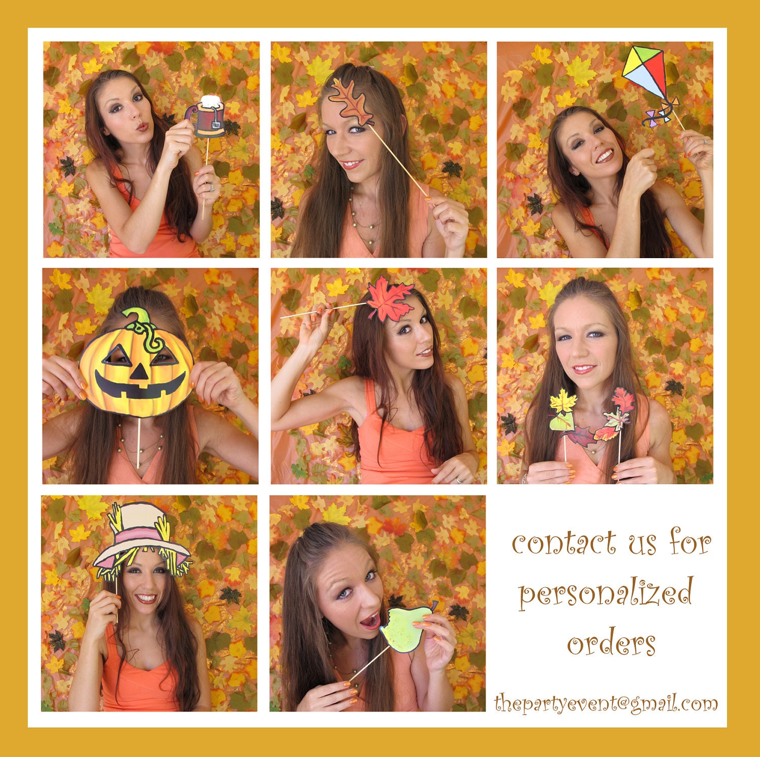 Autumn Photo Booth Props Perfect to Celebrate the Seasons - Etsy