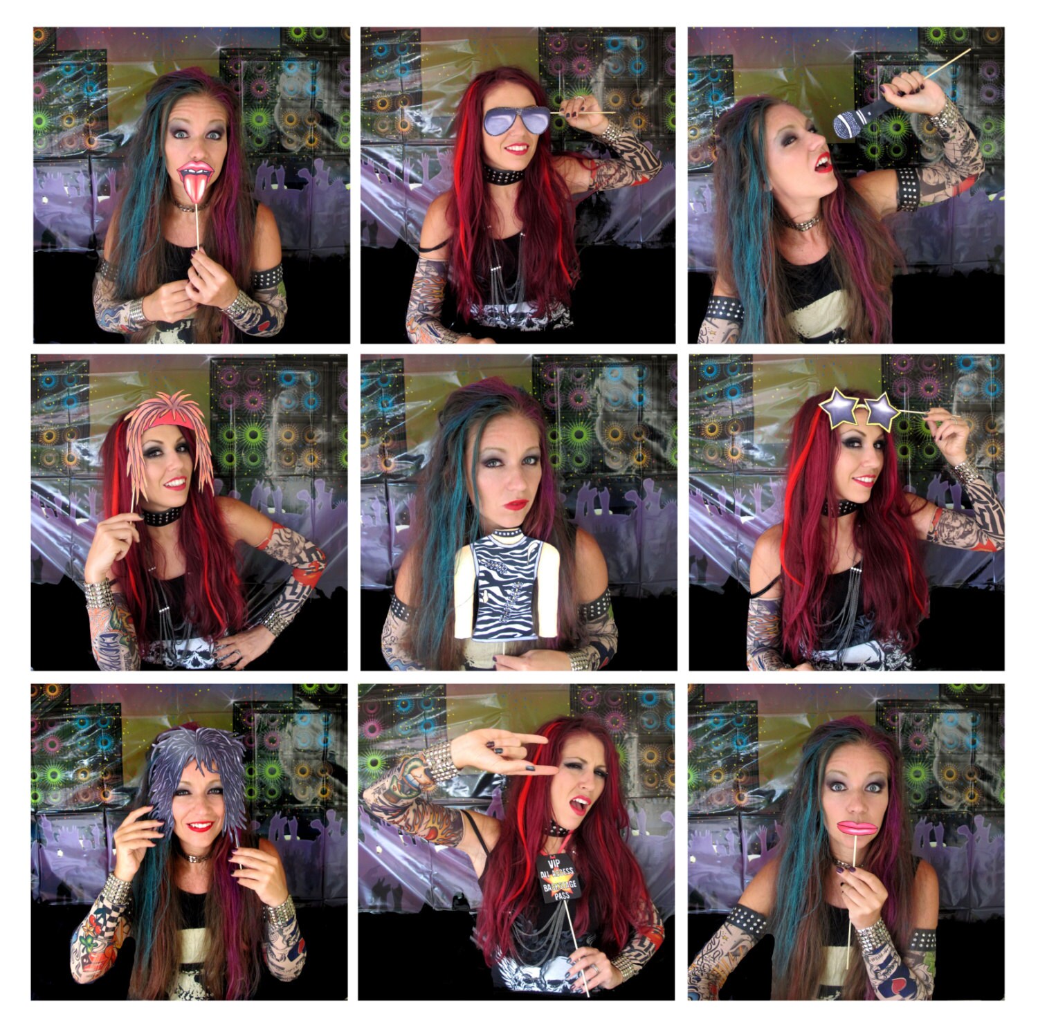 Rock Star Photo Booth Props Perfect for Your Music Idol - Etsy