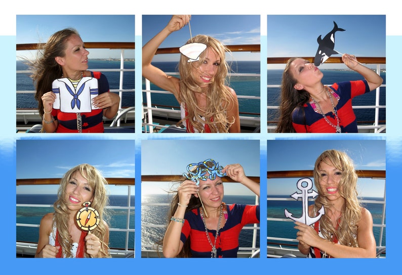 Nautical Photo Booth Props - Perfect for Sailing Away or for a Maritime ...