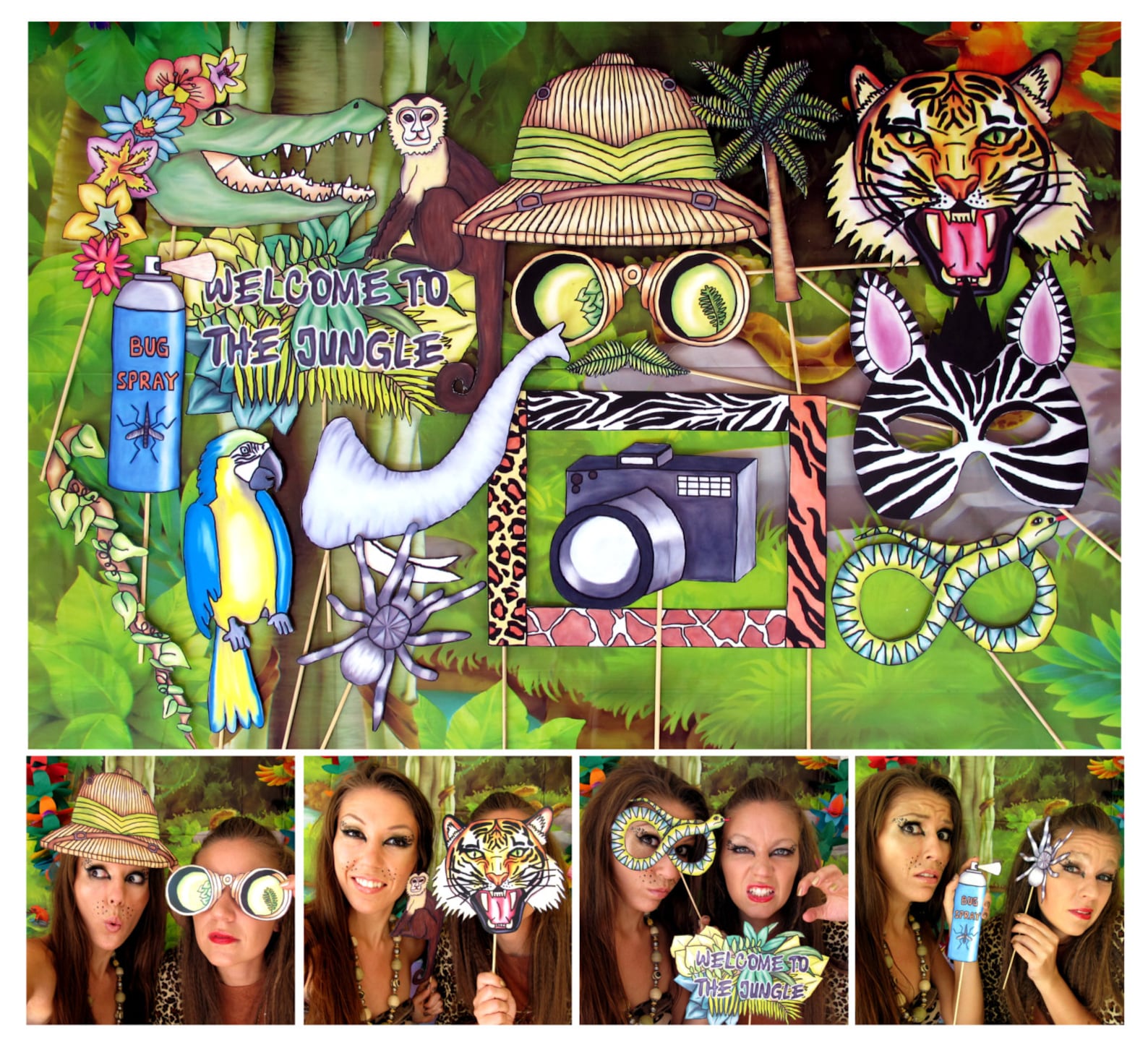Jungle Explorer Photo Booth Props - Perfect for Your Safari or ...