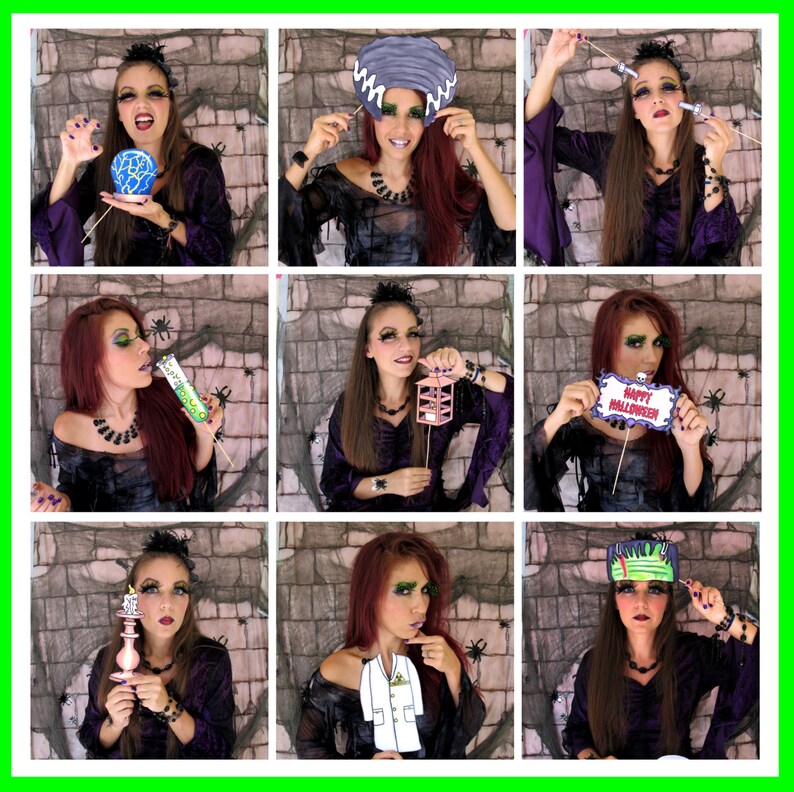 Halloween Frankenstein Inspired Mad Scientist Photo Booth Props ...