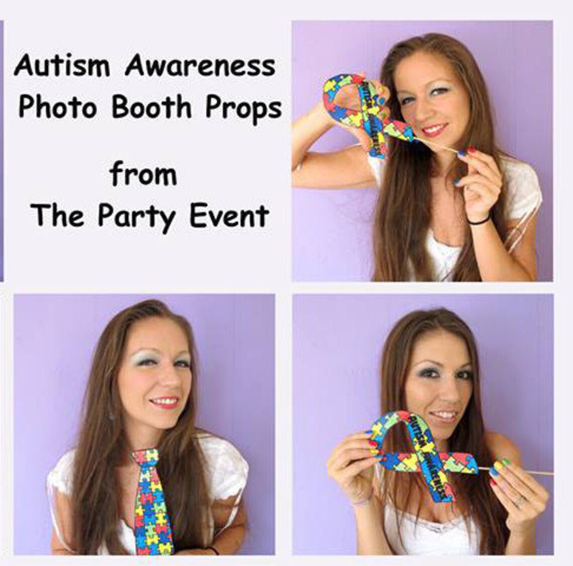 Autism Awareness Photo Booth Props - Printable or Ready Made - Etsy