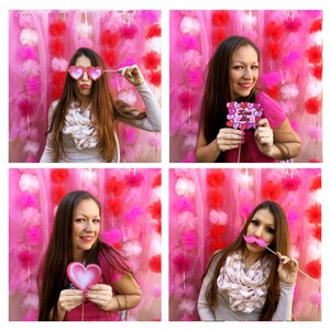 Valentine's Day Mini Heart Photo Booth Props - All About Love - All ...