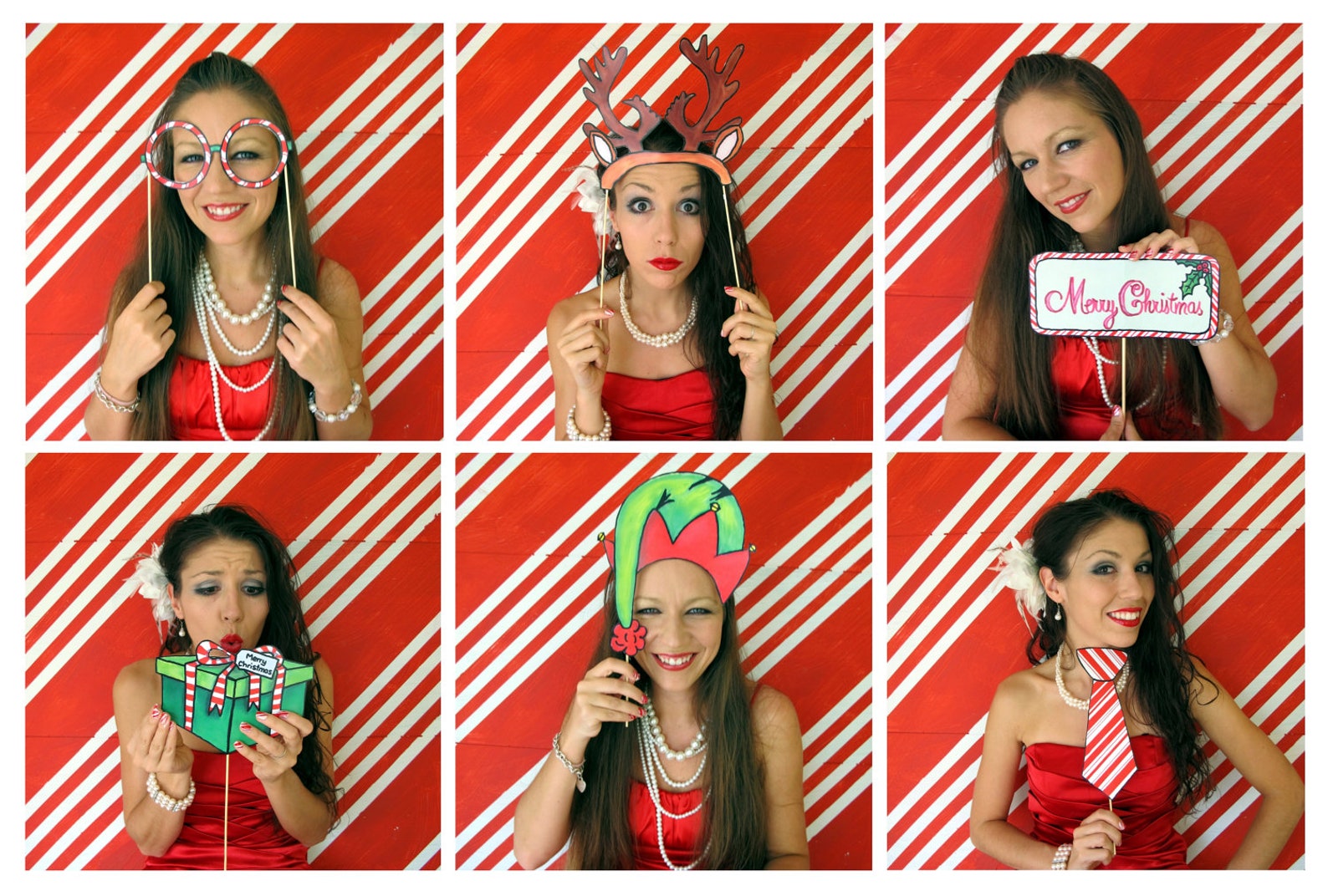 Christmas Candy Cane Photo Booth Props - Perfect for Your Christmas Day ...