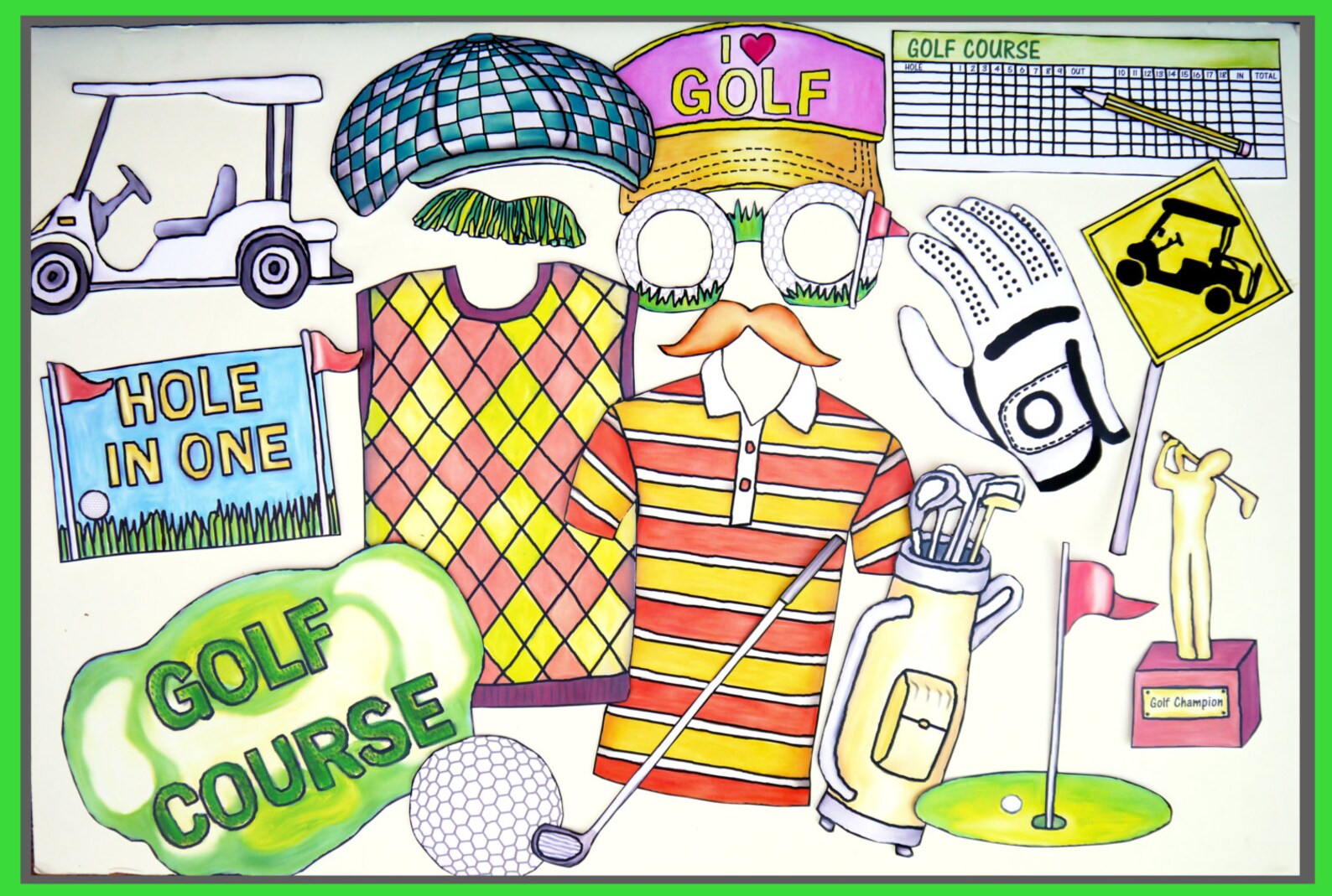 Golf Photo Booth Props Perfect at Your Golf Party, at the Golf Course ...