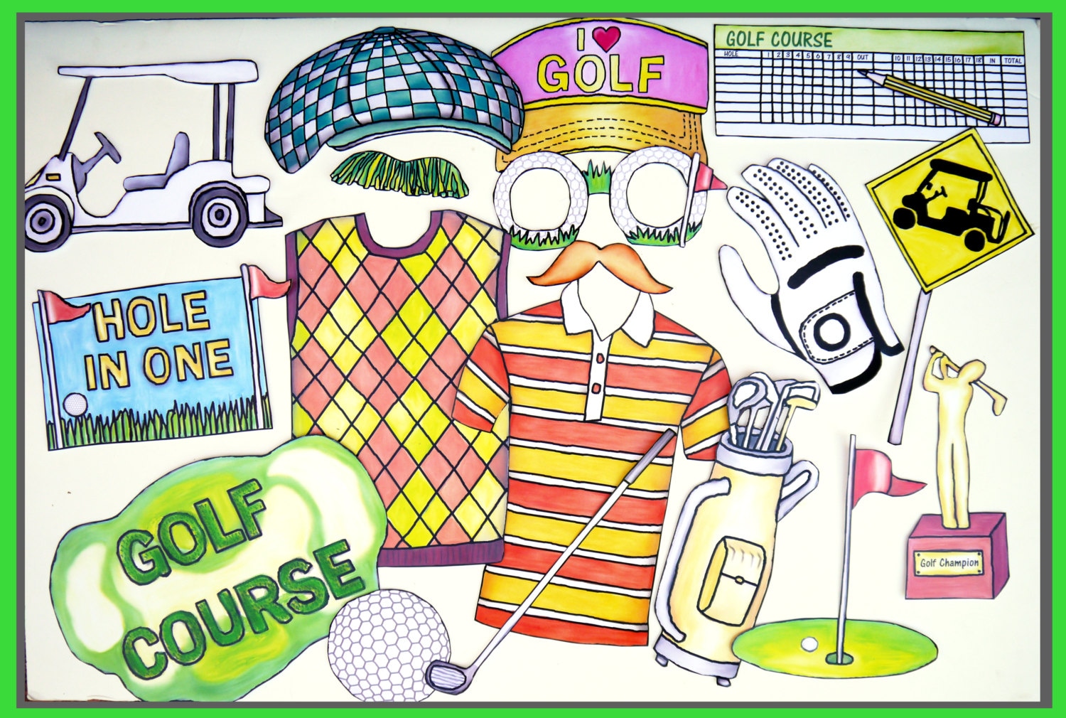 Golf Photo Booth Props Perfect at Your Golf Party, at the Golf Course ...