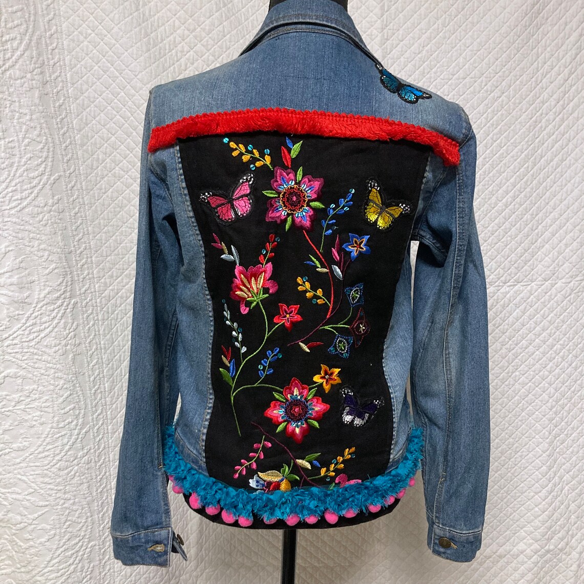 Butterfly Jean Jacket - Etsy