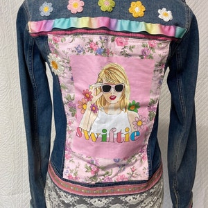 Swiftie Pink Jean Jacket - Etsy