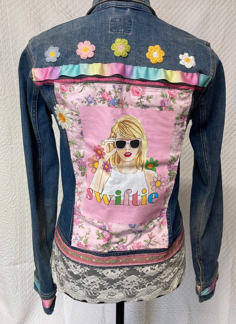 Swiftie Pink Jean Jacket - Etsy