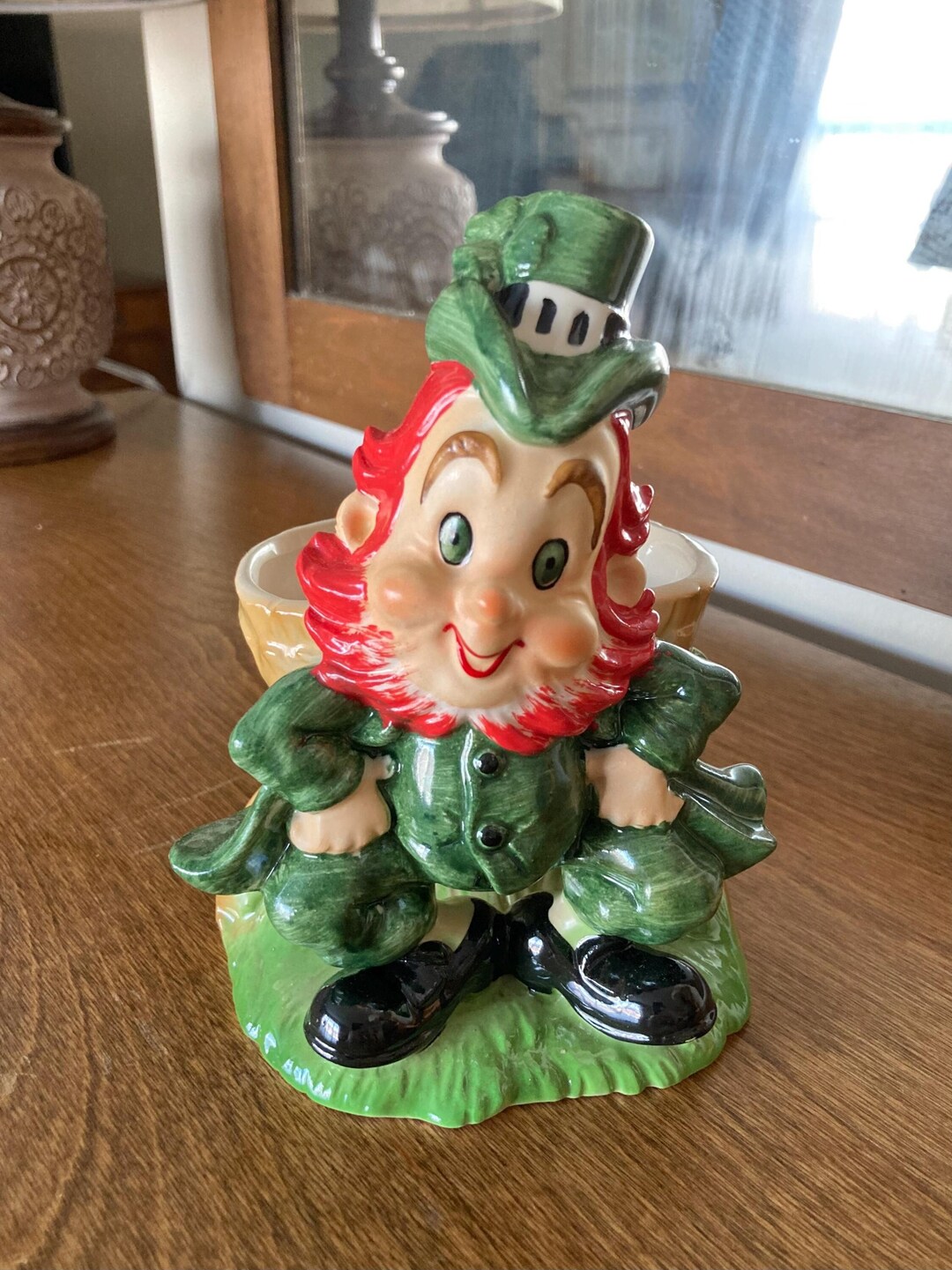 Lefton Leprechaun Planter6 Tall X 3 Wideplanter is 3 Deepmade in ...