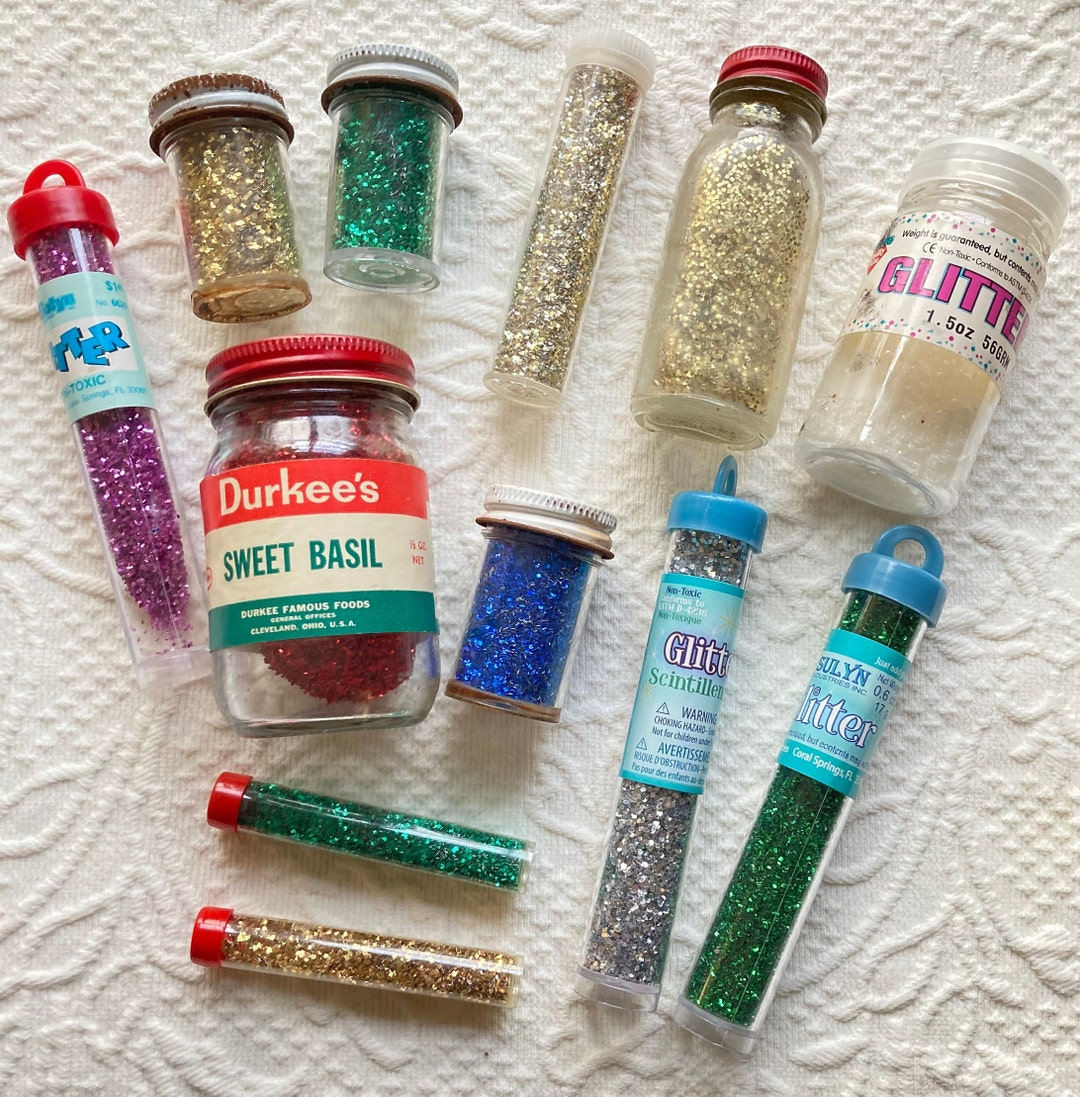 Vintage Glitter 12 Piece Lotcraftskids Craftsartist Suppliesgold ...