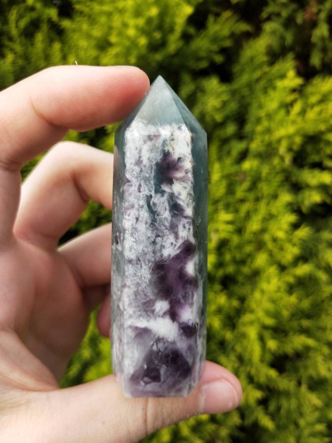 Beautiful Snowflake Fluorite Tower 2252 124gms - Etsy