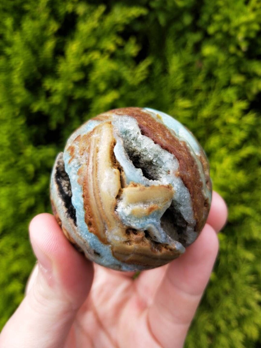 Stunning Gorgeous and Mystical Hemimorphite Sphere 2236 186g - Etsy