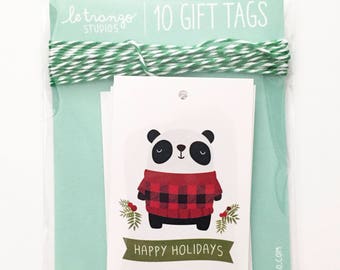 Llama Alpaca Holiday Gift Tags with Twine | Etsy