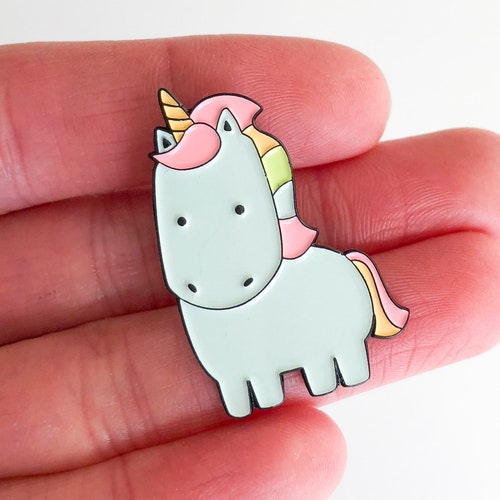 Vintage Enamel Brass Unicorn Pins Choose Your Pin Unicorn - Etsy