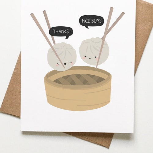 Dim Sum Card - Etsy