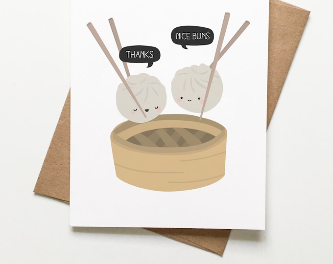 Dim Sum Card - Etsy
