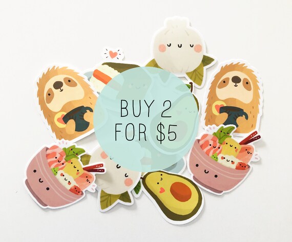 Laptop Sticker Hoppy Chips Sticker Asian Snack Cute Sticker Bunny ...