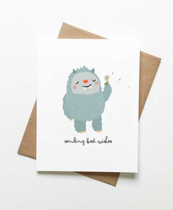 Yeti Wish Card | Etsy