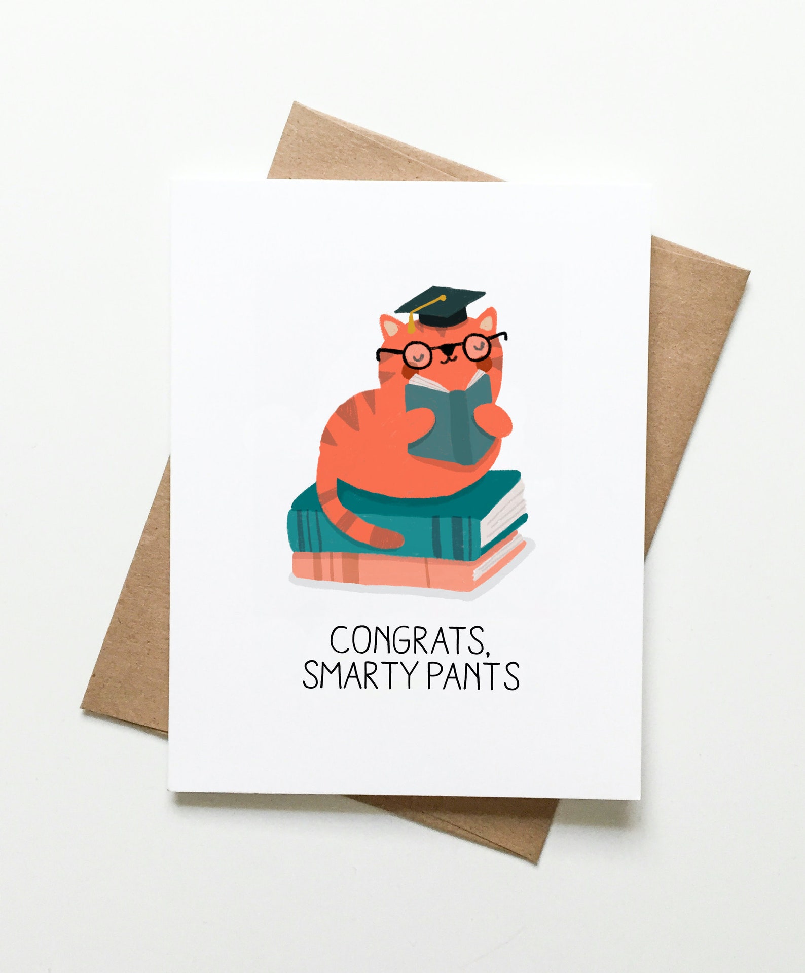 Cat Graduation Card | Etsy