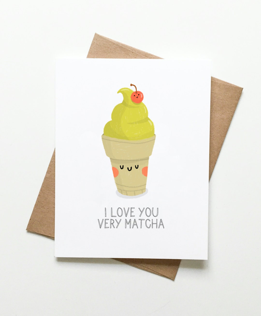 I Love You Very Matcha Card - Etsy