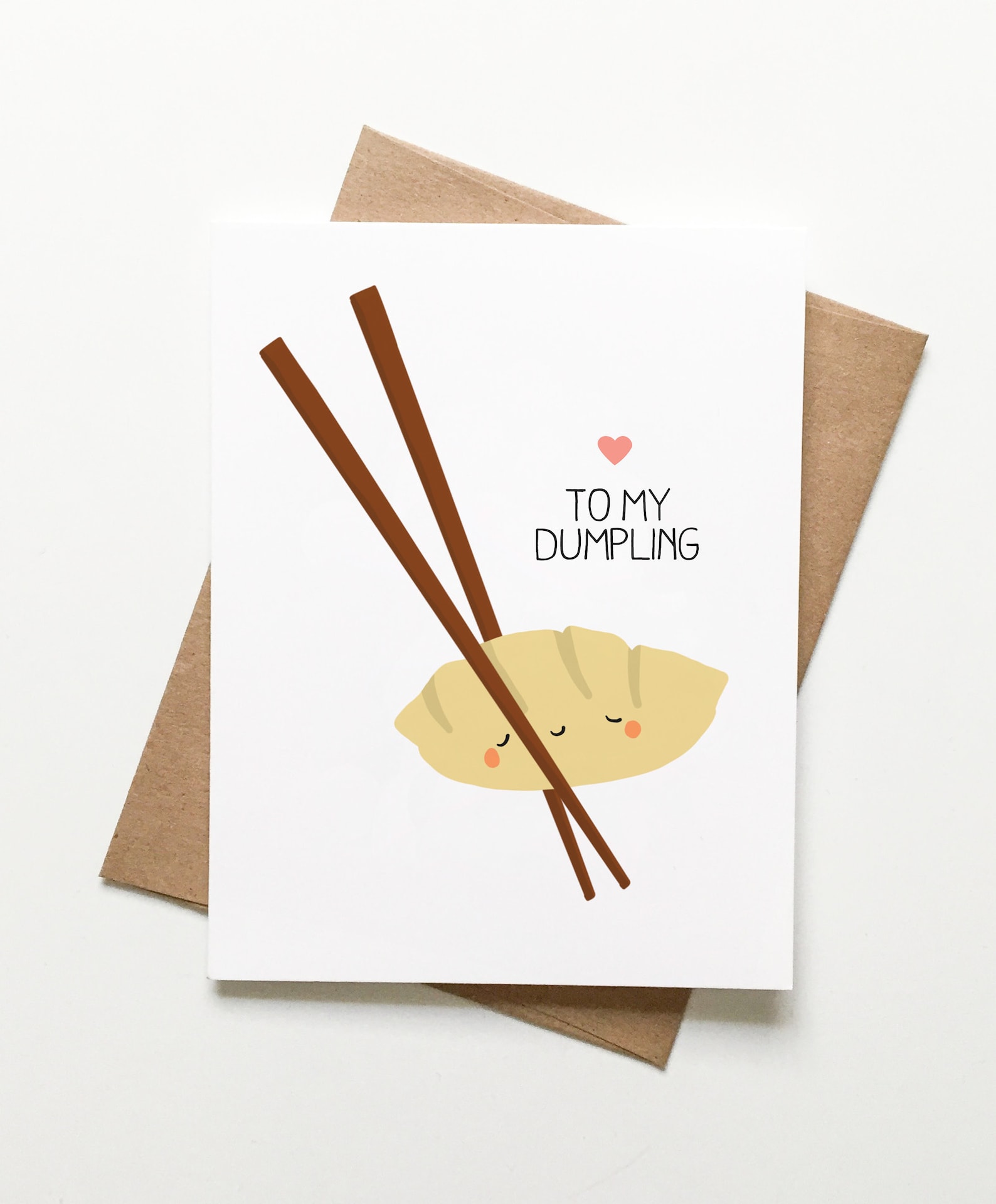 Dumpling Valentine's Day Card - Etsy