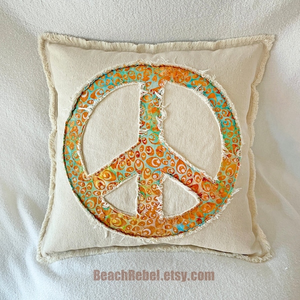 Peace Pillow - Etsy