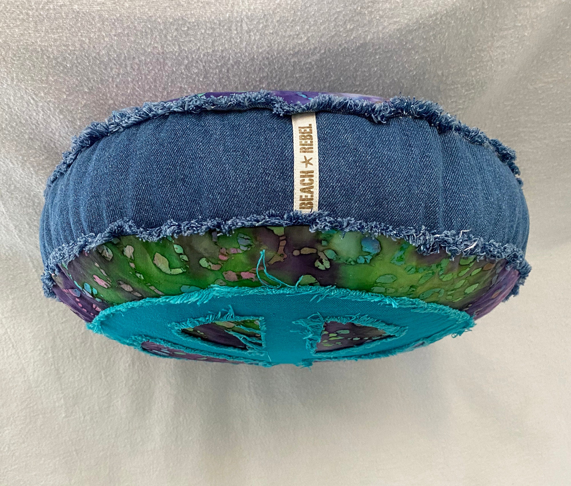 Peace Sign Pillow Batik Purple Multicolor Tiedye and - Etsy