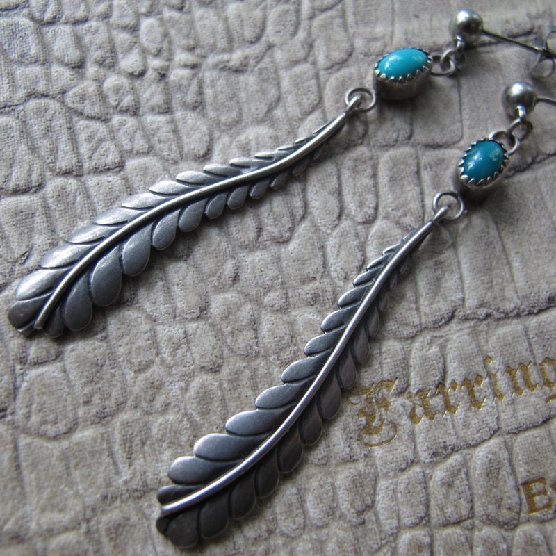 Turquoise Feathers - Etsy
